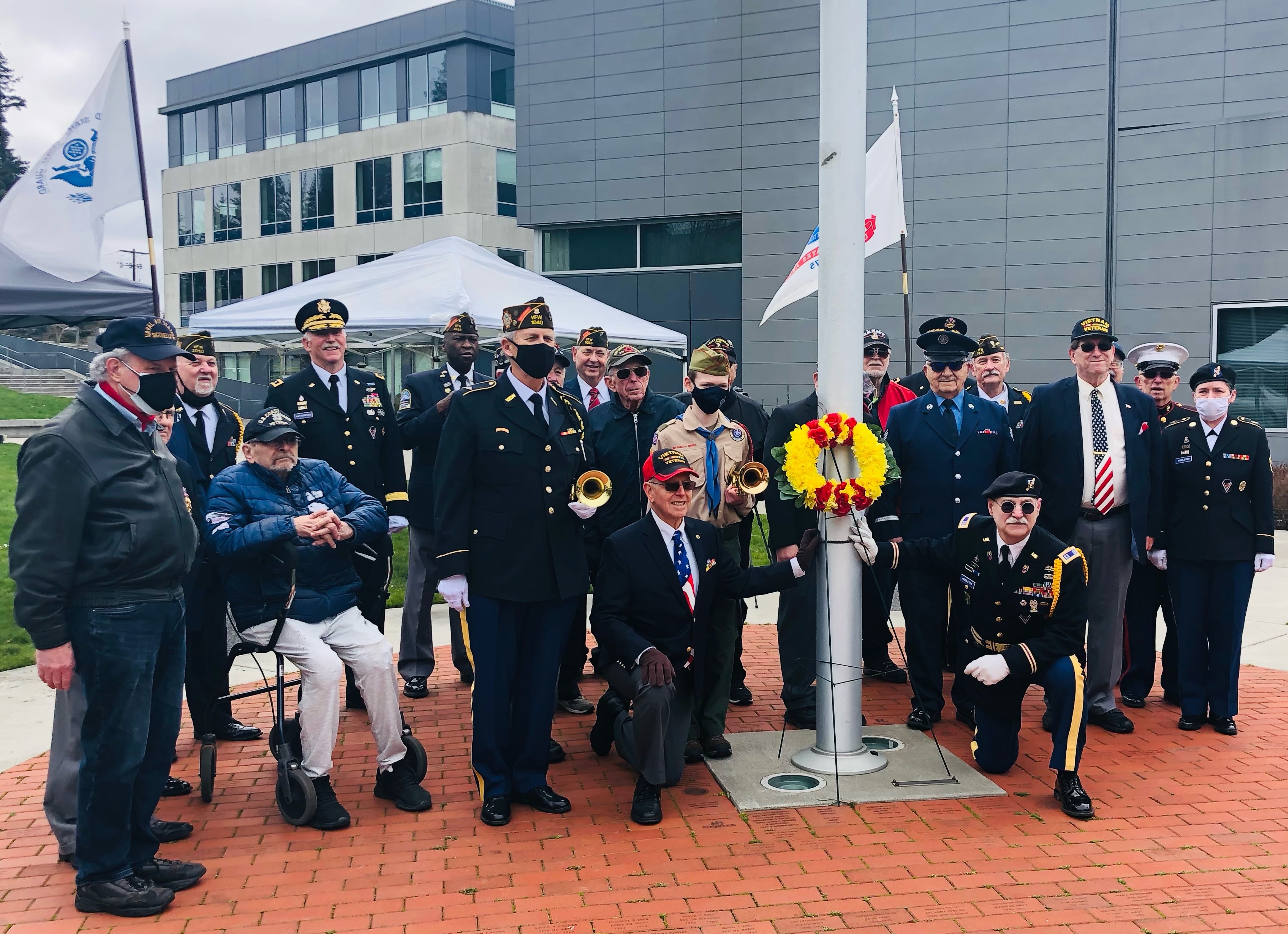 Bugle Calls at National Vietnam War Veterans Day Ceremony in Shoreline ...